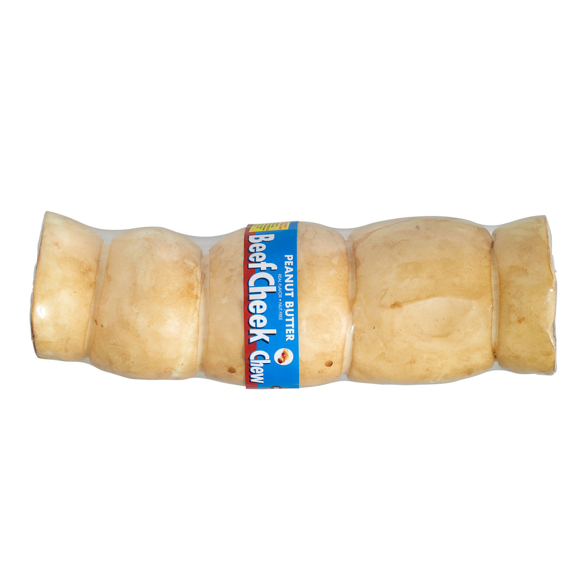 Lennox Peanut Butter Flavored Beef Cheek Roll Dog Chew, 9-10" – White ...