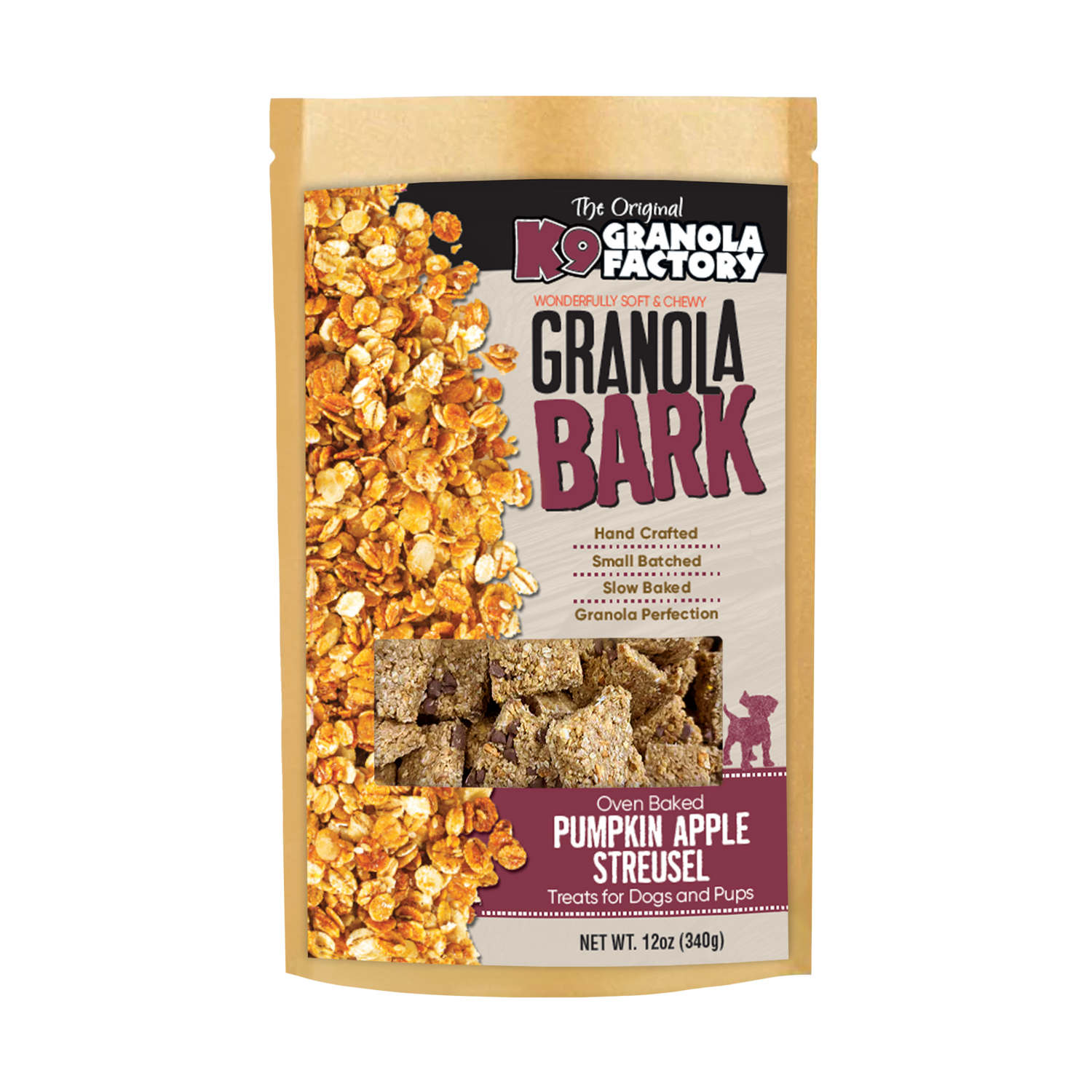 K9 Granola Factory Granola Bark Dog Treats, Pumpkin Apple Streusel Rec ...