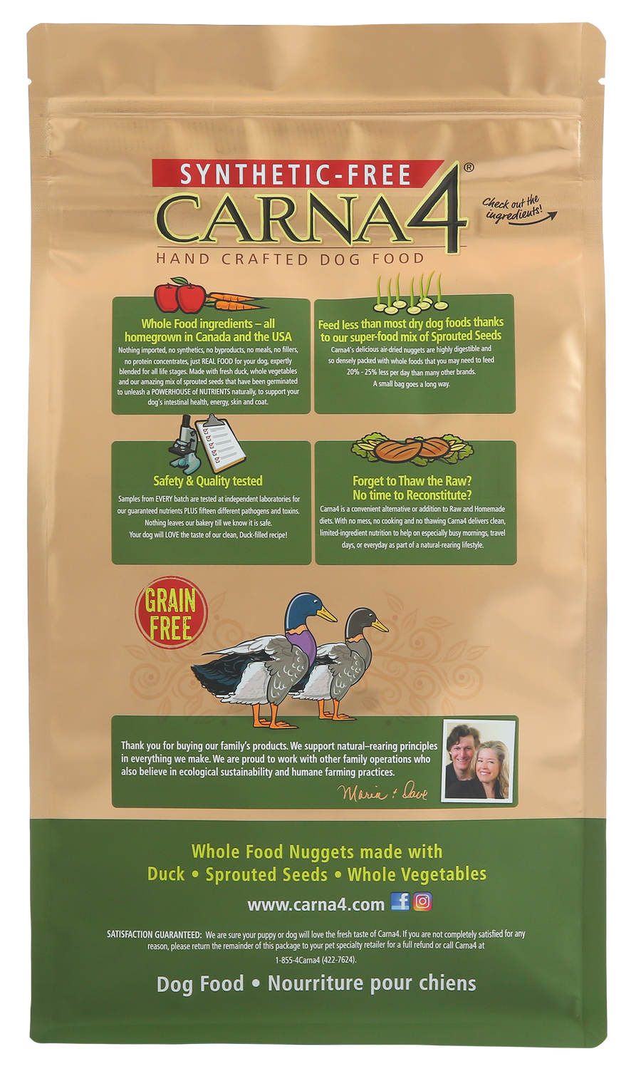 Carna4 All Life Stages Duck Formula Dry Dog Food