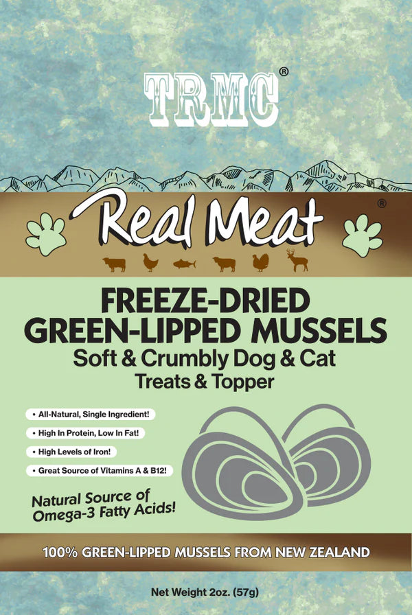 The Real Meat Company Freeze-Dried Green Lipped Mussels Dog Treats, 2o ...