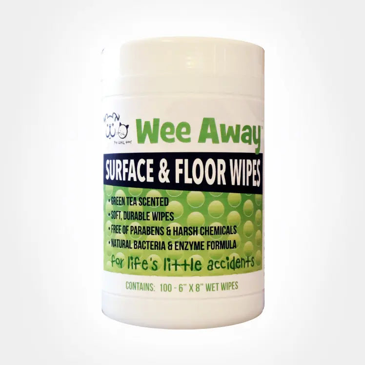 Wee Away Surface & Floor Wipes – White Dog Bone