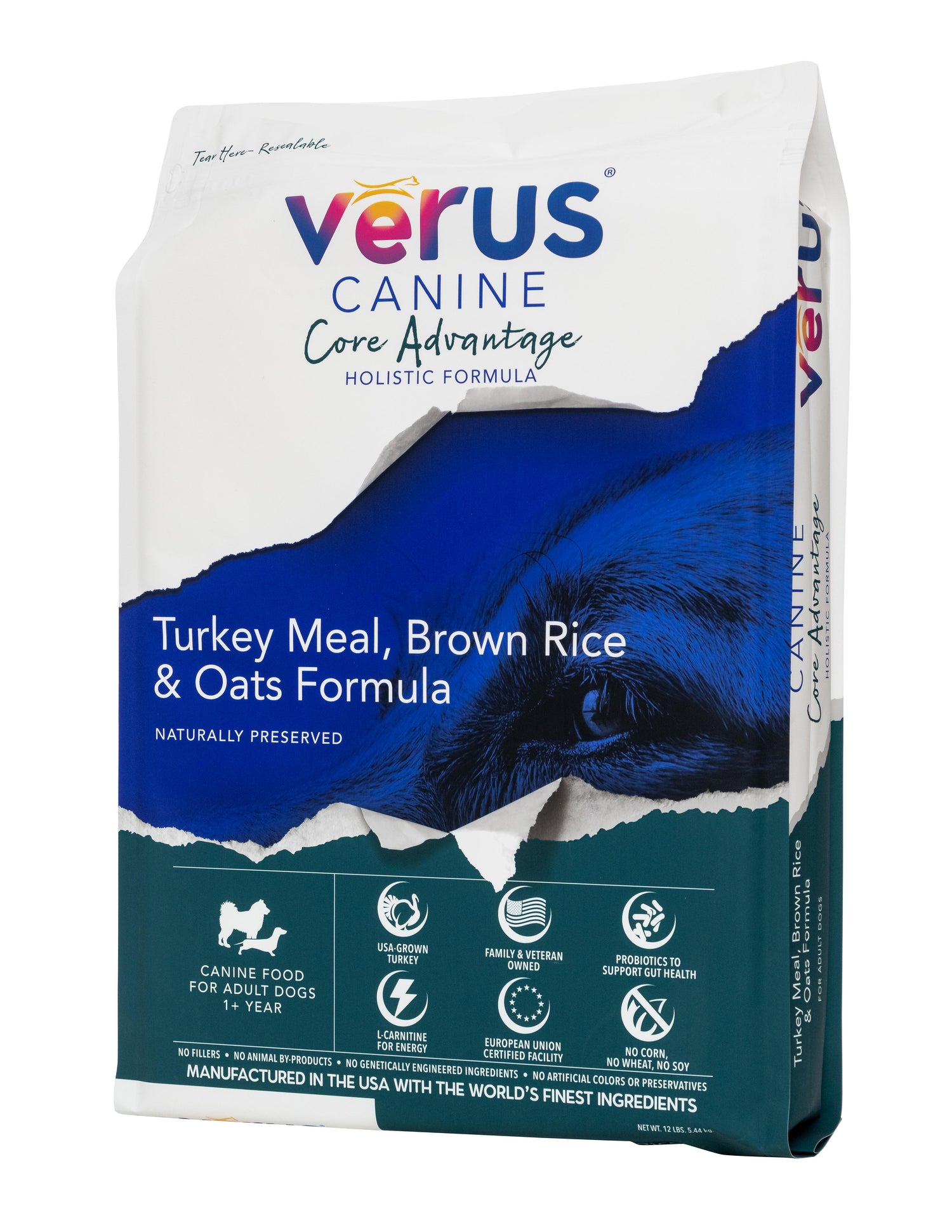 Verus Canine Core Advantage Turkey Meal & Brown Rice Formula Dry Dog F ...