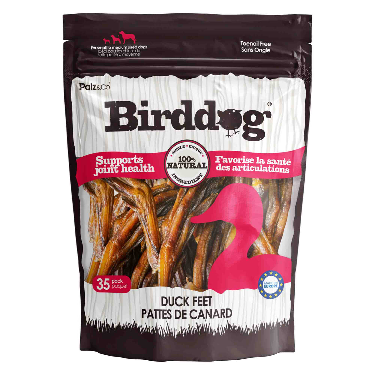 Palz&Co Birddog Duck Feet Dog Treats – White Dog Bone