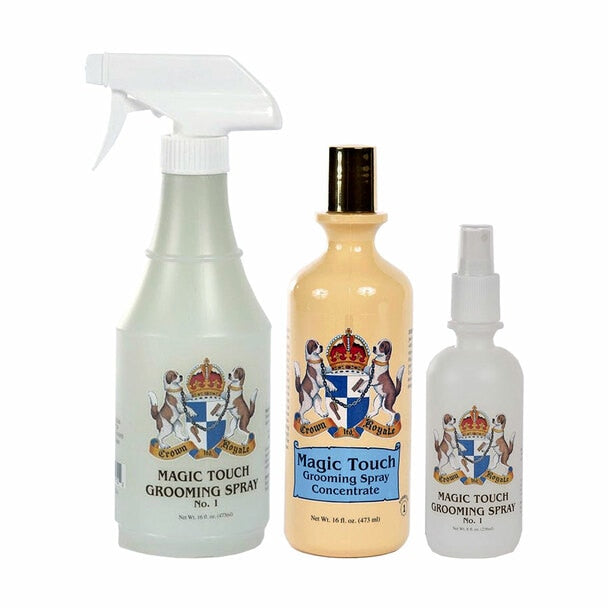 Crown Royale Magic Touch Grooming Spray For Dogs, Formula 1 – White Dog ...