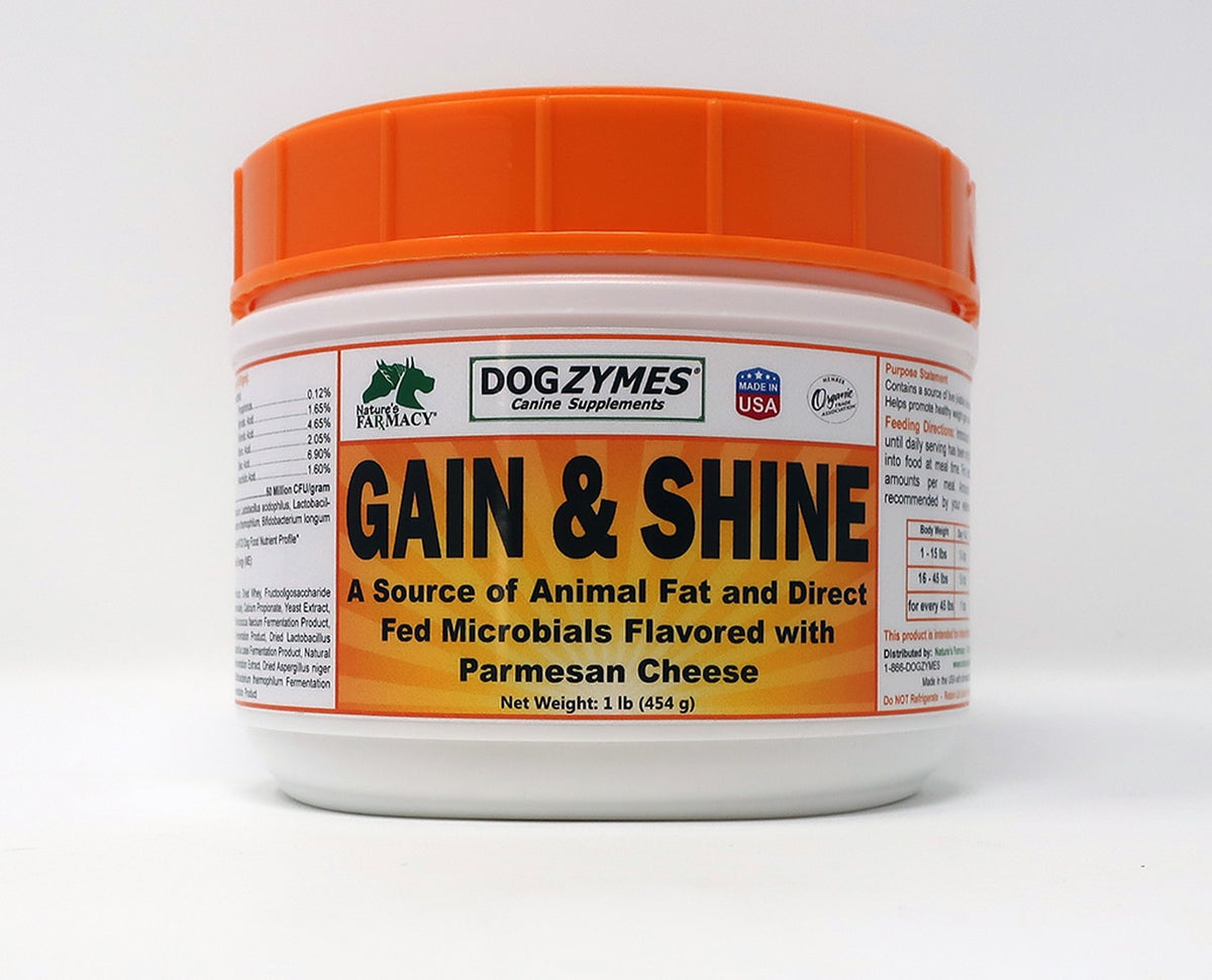 Nature's Farmacy Dogzymes Gain and Shine Supplement For Dogs – White ...