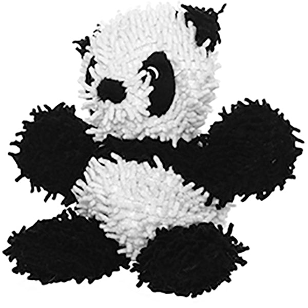 Tuffy Mighty Microfiber Ball Durable Squeaky Plush Dog Toy, Panda ...