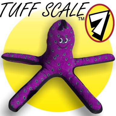 Tuffy Octopus Ocean Creatures Plush Dog Toy – White Dog Bone
